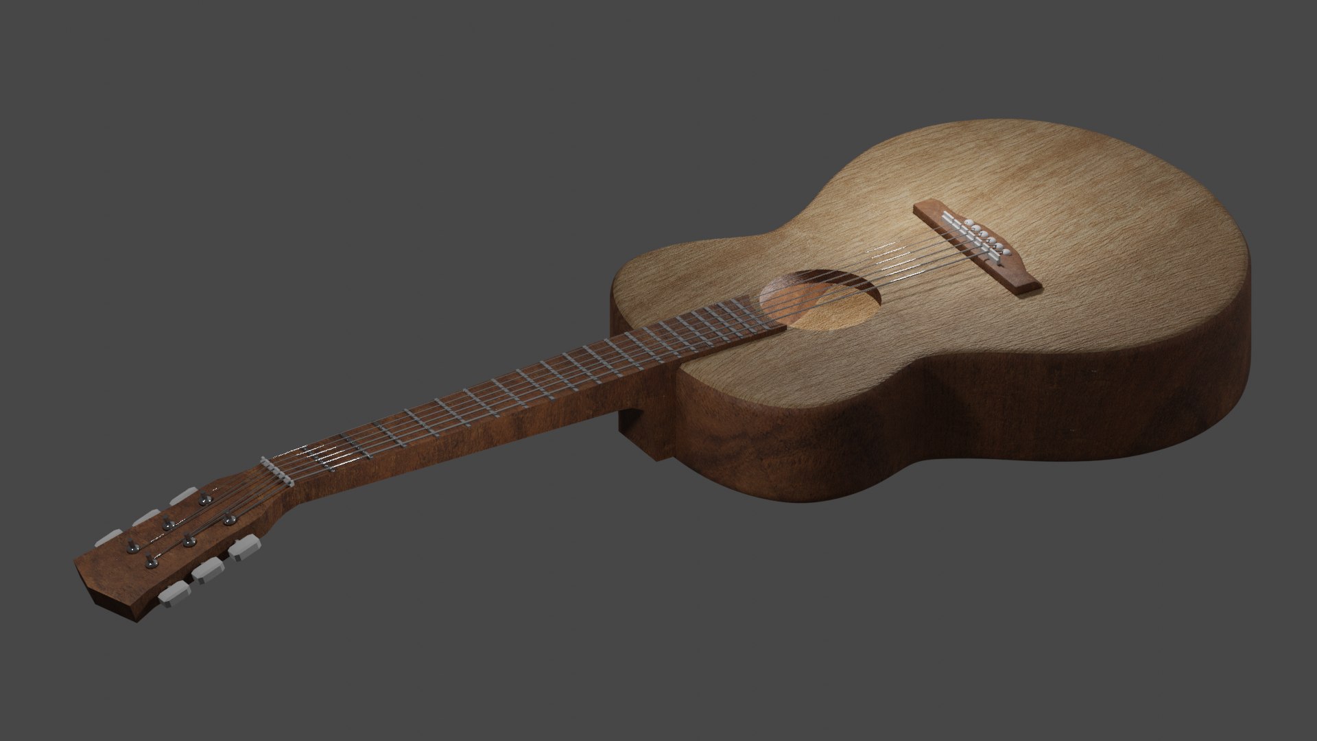 Acoustic Guitar 3D Model - TurboSquid 2033597