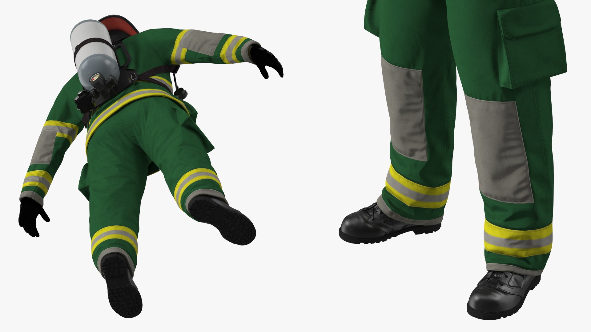 3D Standard Firefighter Turnout Gear Model - TurboSquid 2317797