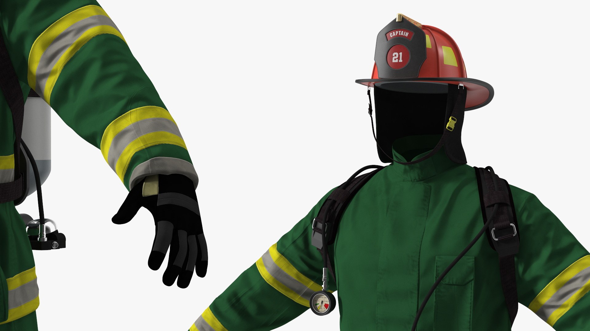 3D Standard Firefighter Turnout Gear Model - TurboSquid 2317797
