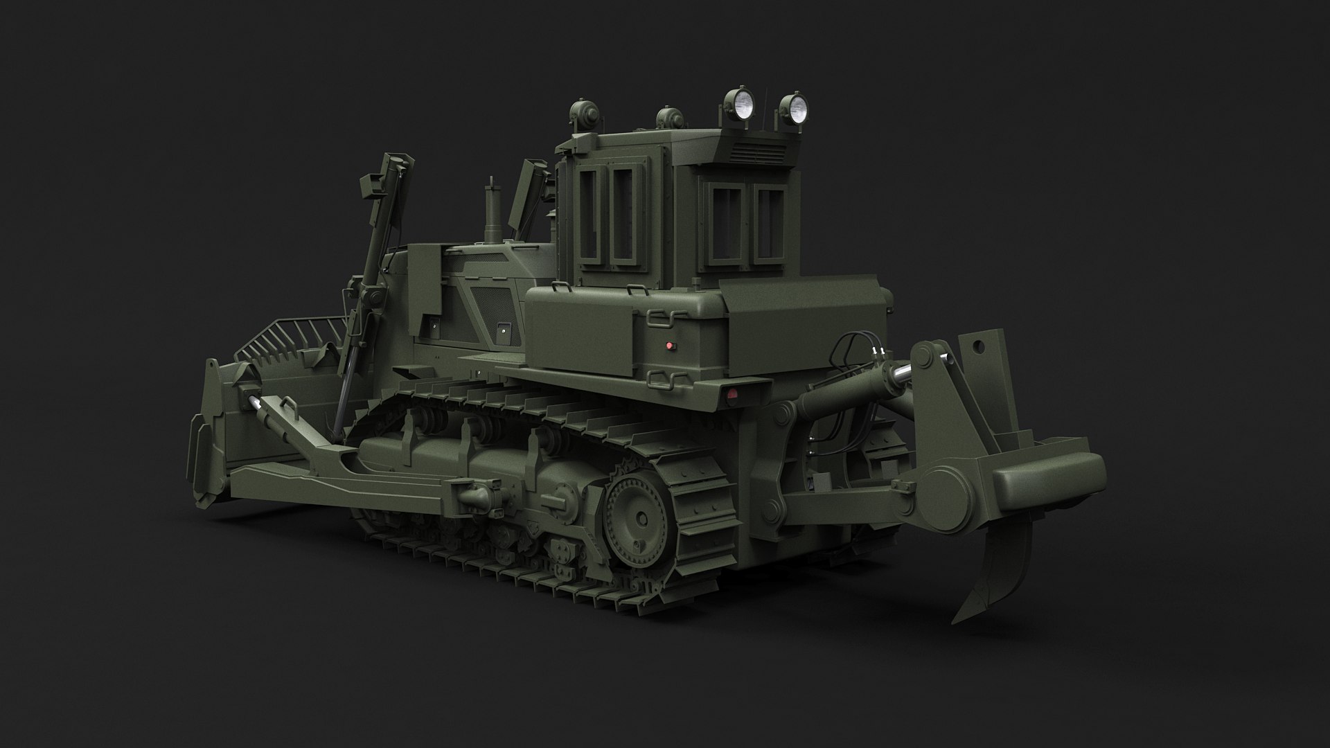 3D Military Armored Bulldozer - TurboSquid 1949790