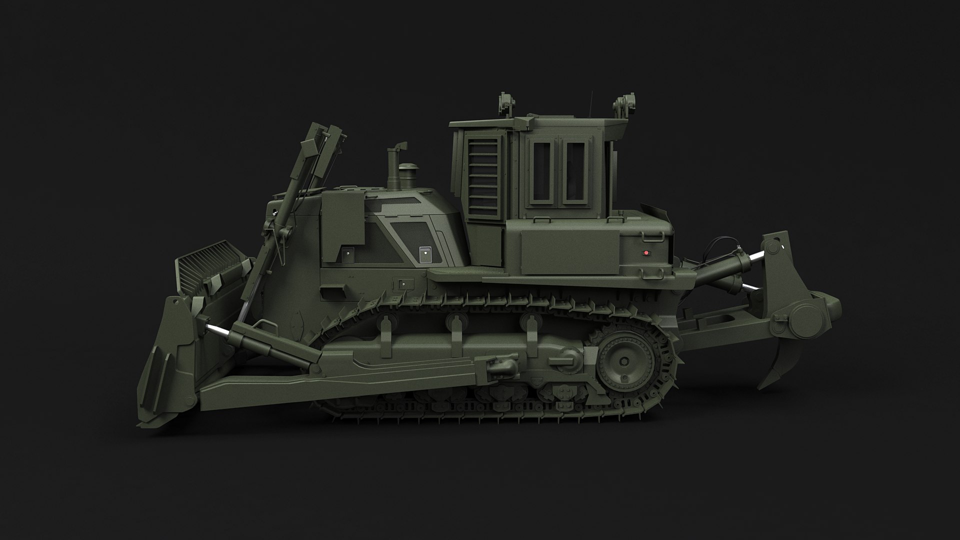 3D Military Armored Bulldozer - TurboSquid 1949790