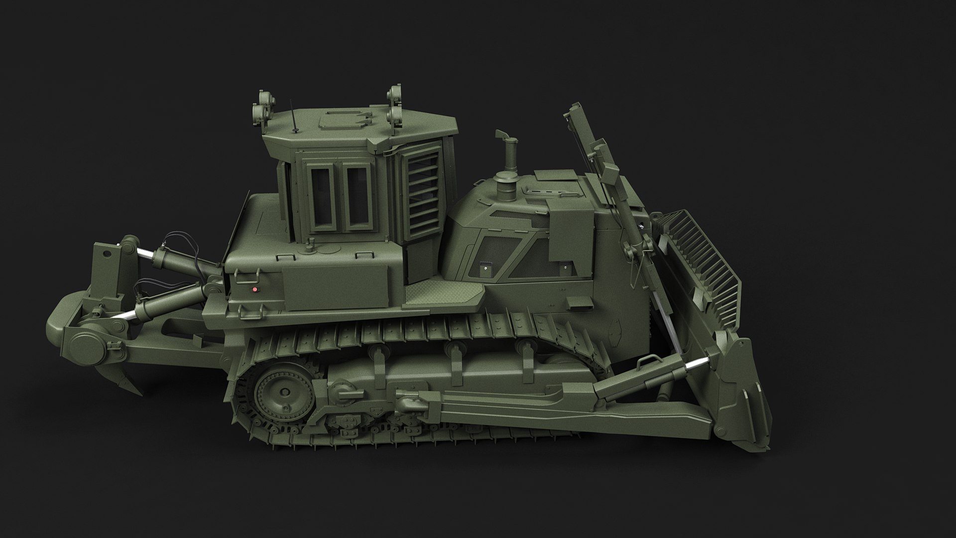 3D Military Armored Bulldozer - TurboSquid 1949790