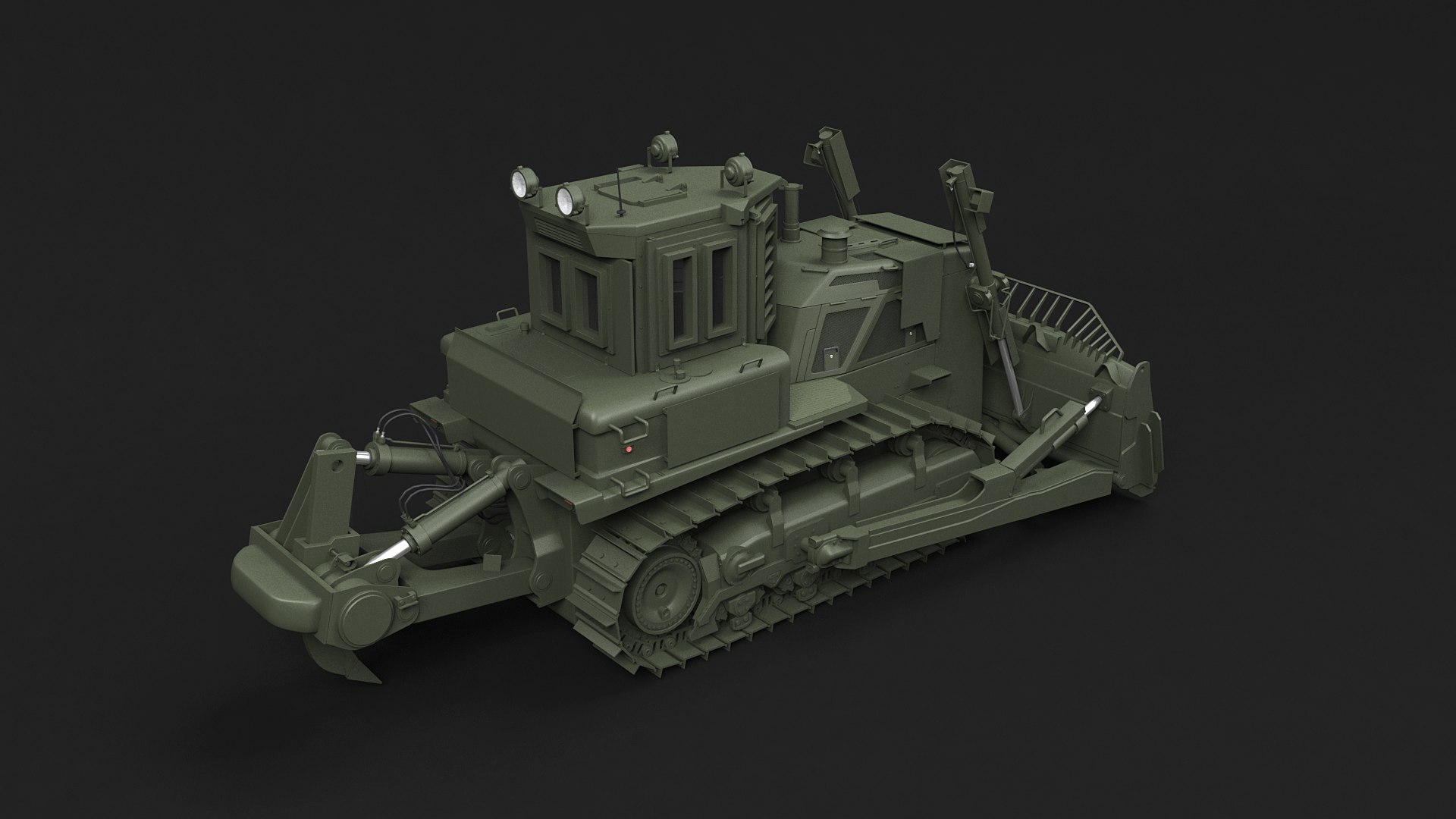3D Military Armored Bulldozer - TurboSquid 1949790