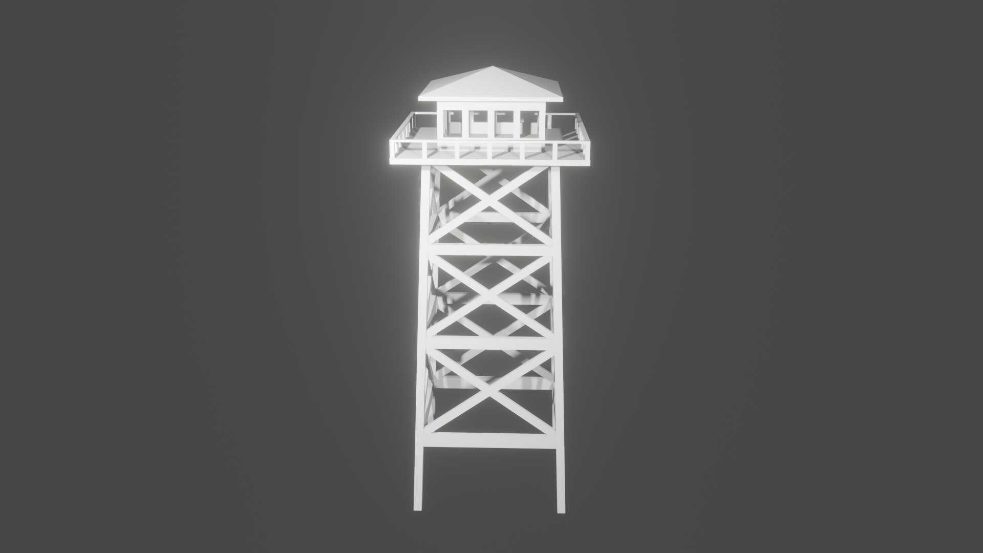 Low Poly Watchtower 3D - TurboSquid 1975141