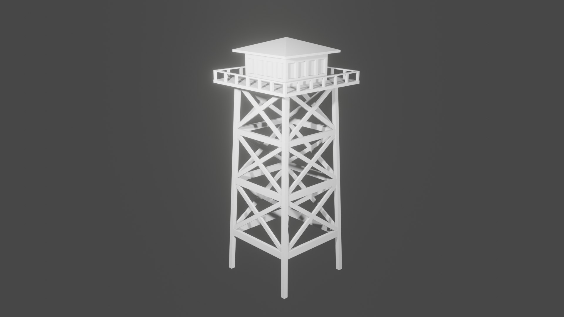 Low Poly Watchtower 3D - TurboSquid 1975141