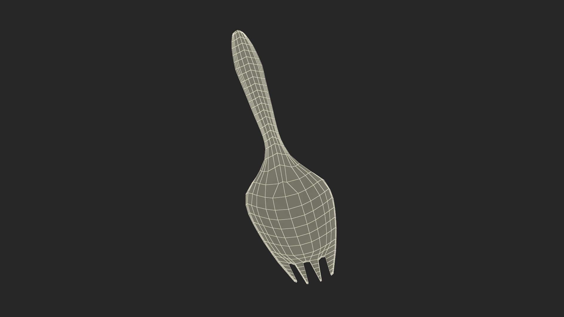 Plastic Spork Utensil Model - TurboSquid 2201981