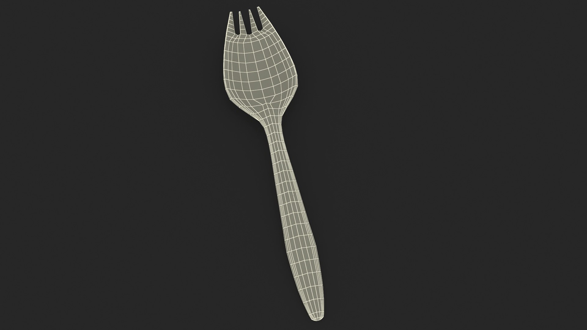Plastic Spork Utensil Model - TurboSquid 2201981