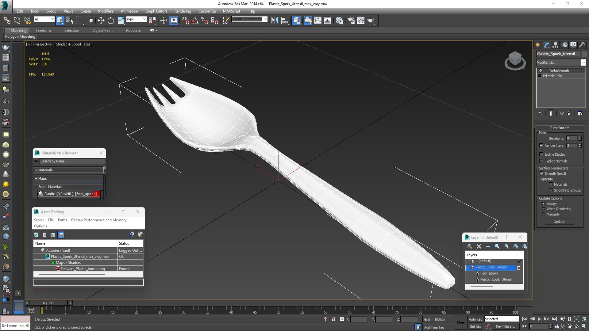 Plastic Spork Utensil Model - TurboSquid 2201981