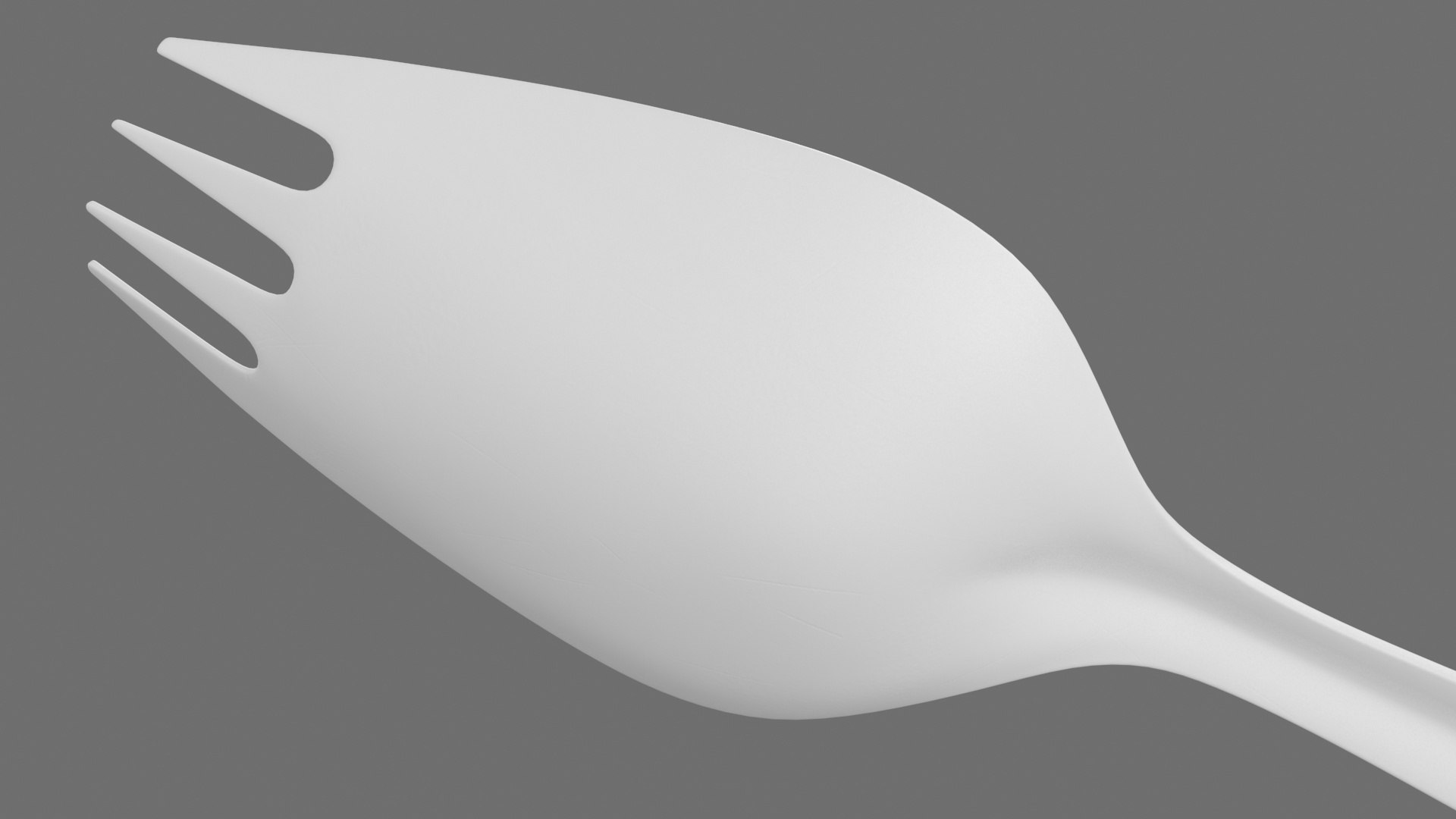 Plastic Spork Utensil Model - TurboSquid 2201981