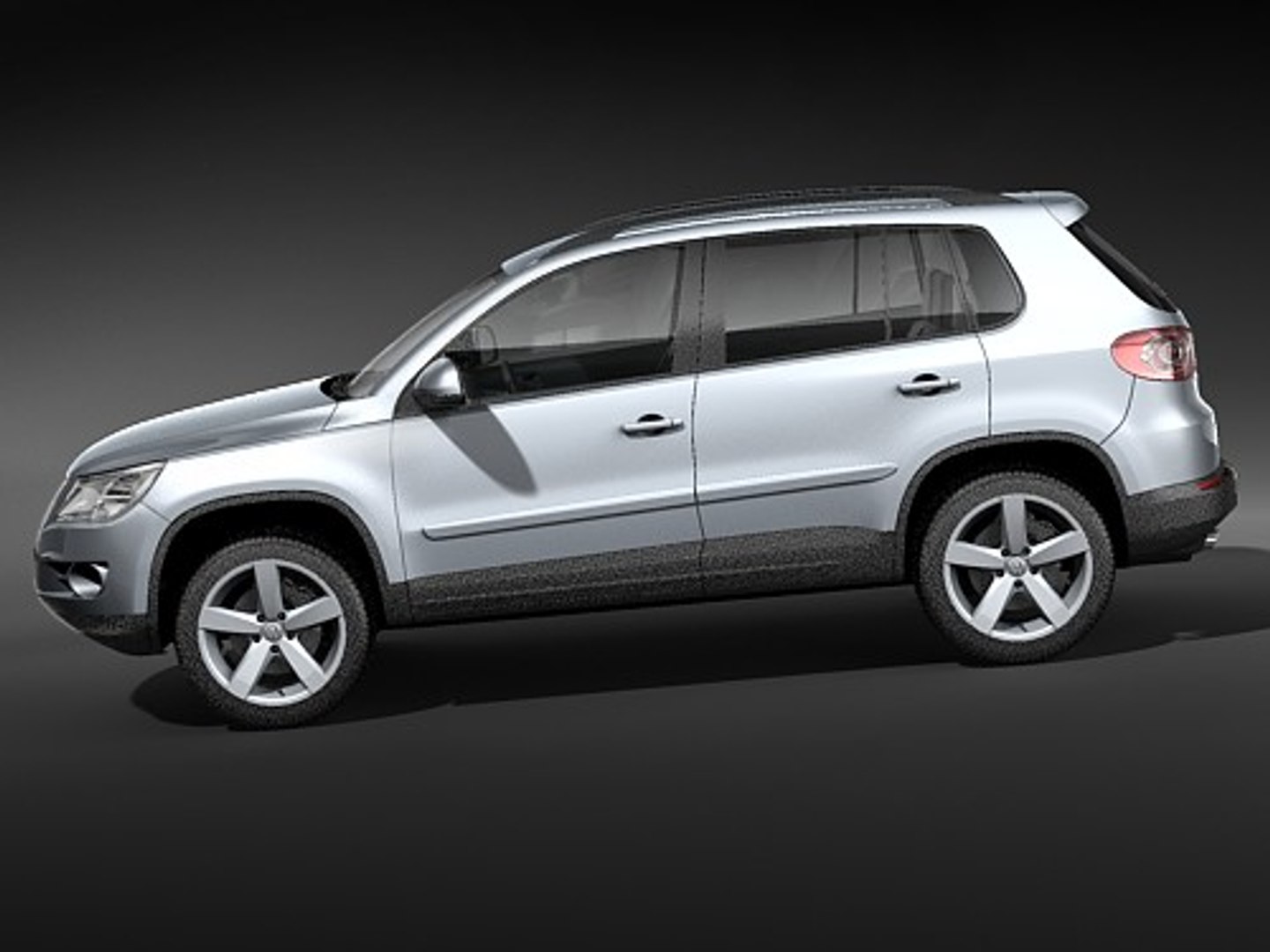 Volkswagen Tiguan Suv 3d Model