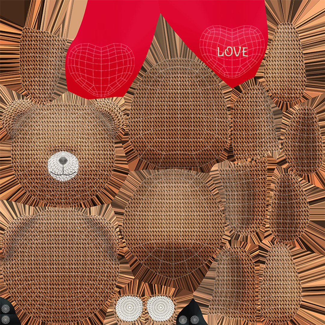 3D Teddy Bear Knitting - TurboSquid 2259723