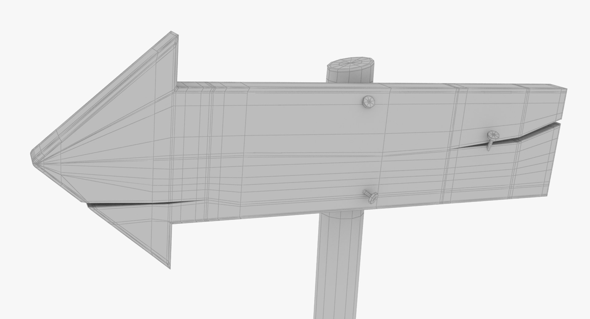 Wooden Arrow Sign 3D Model - TurboSquid 1215429