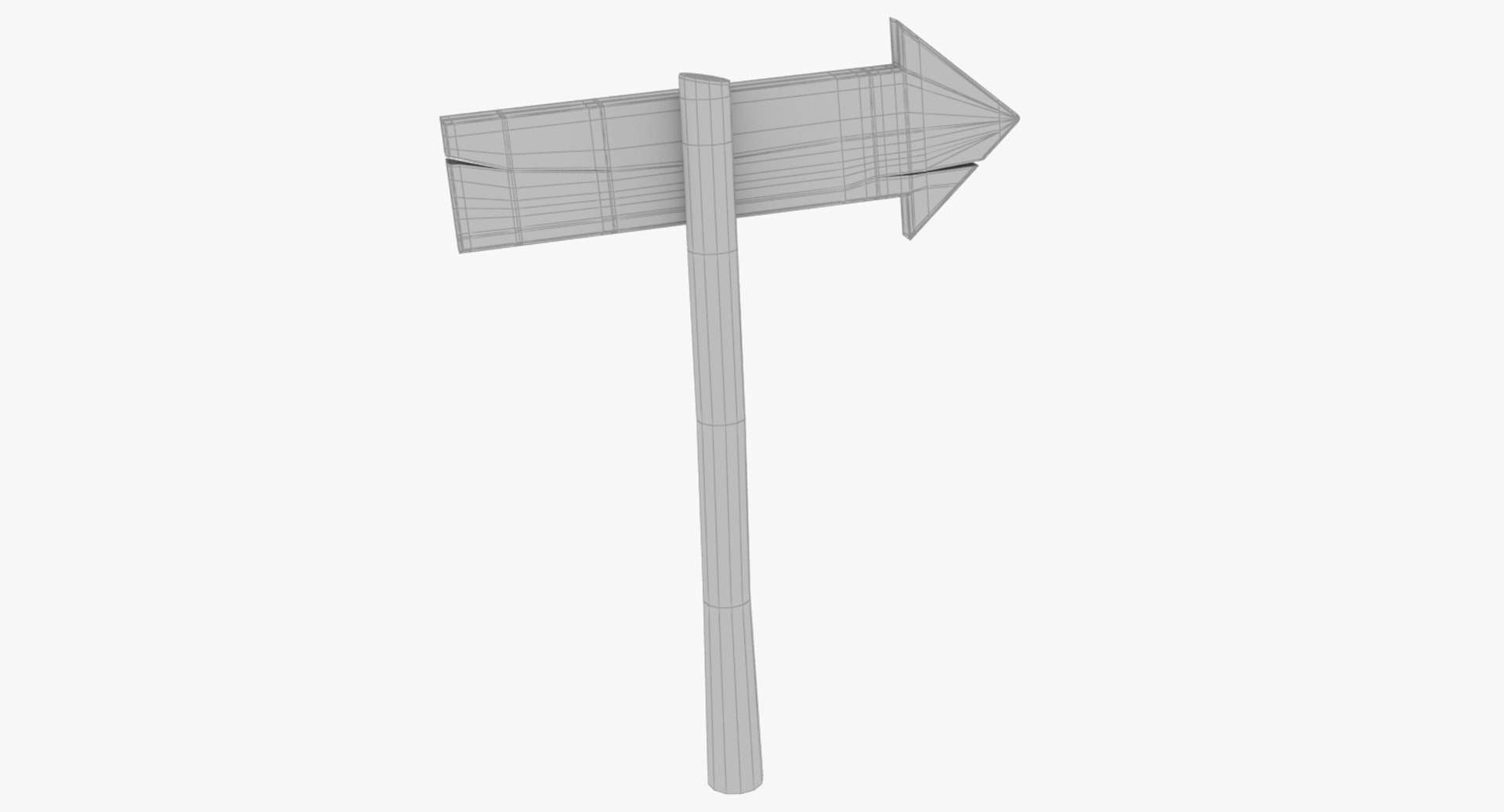 Wooden Arrow Sign 3D Model - TurboSquid 1215429