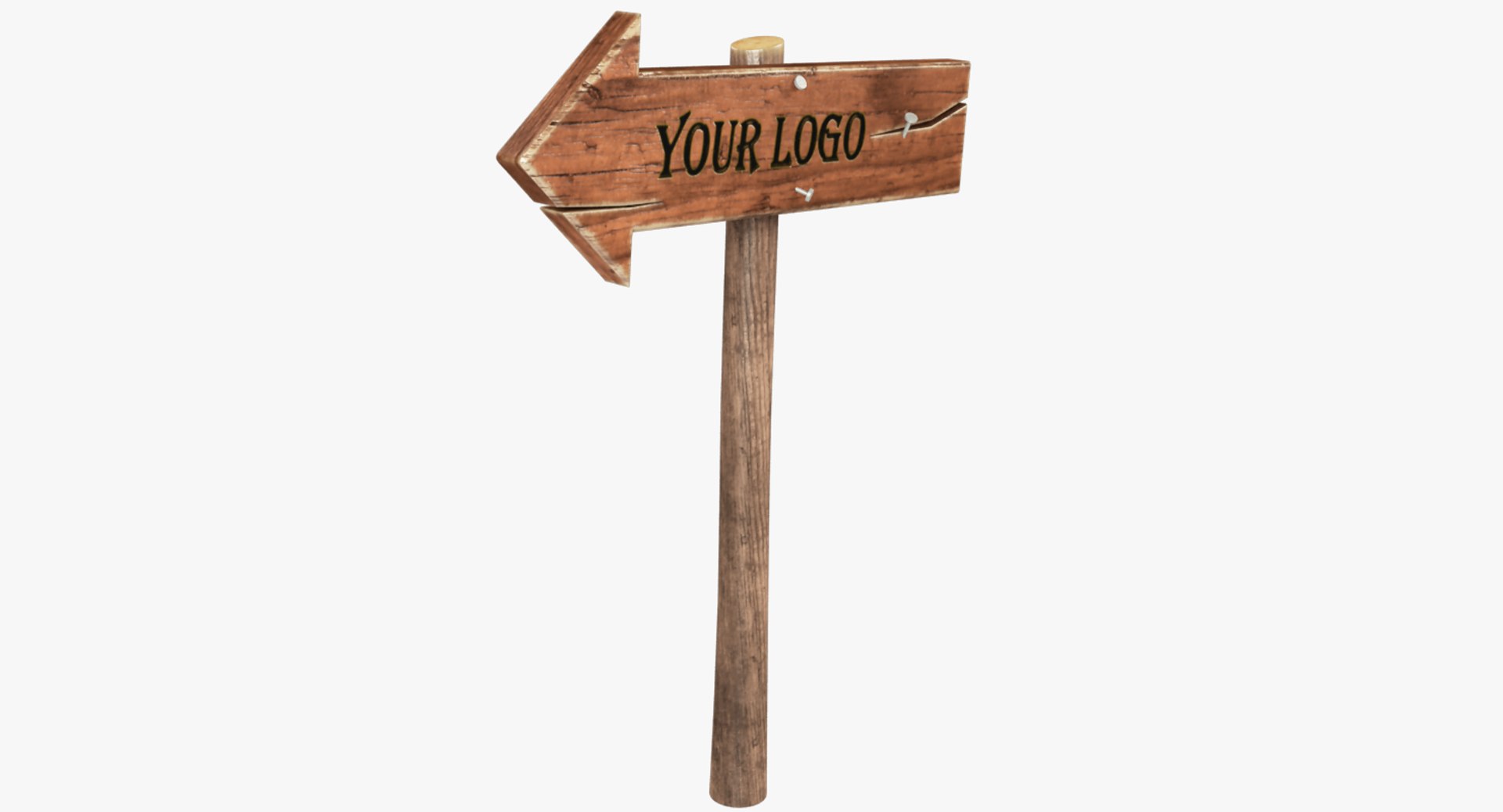 Wooden Arrow Sign 3D Model - TurboSquid 1215429