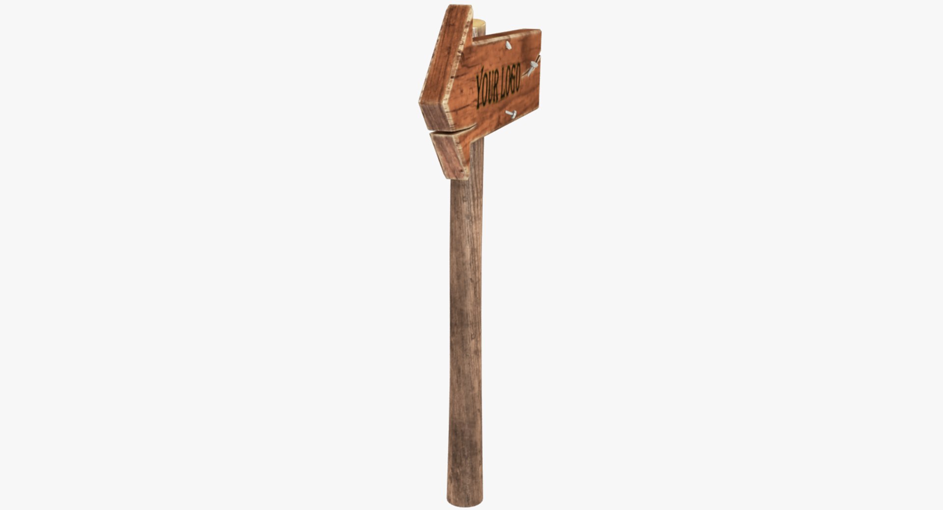 Wooden Arrow Sign 3D Model - TurboSquid 1215429