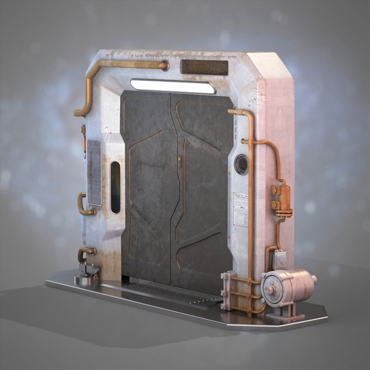 3d model sci-fi door