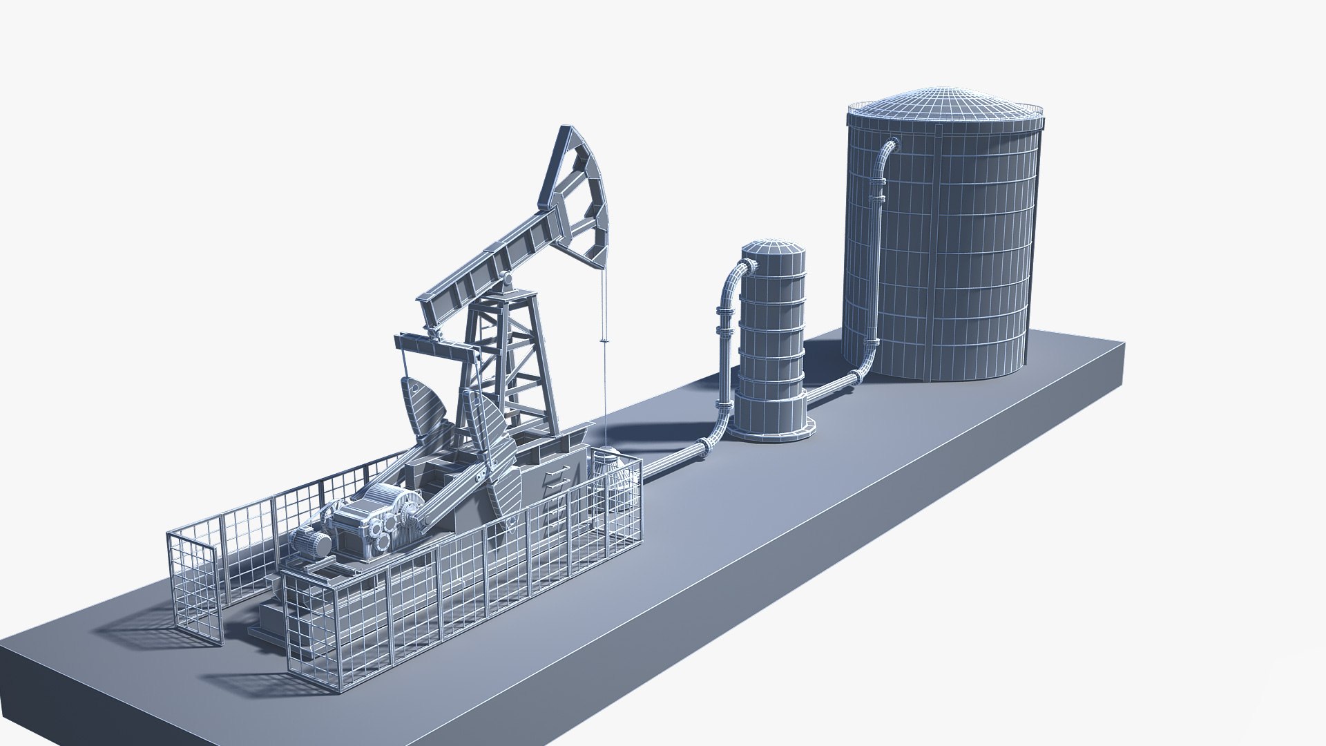 Oil Pump Jack 3D Model - TurboSquid 2008490
