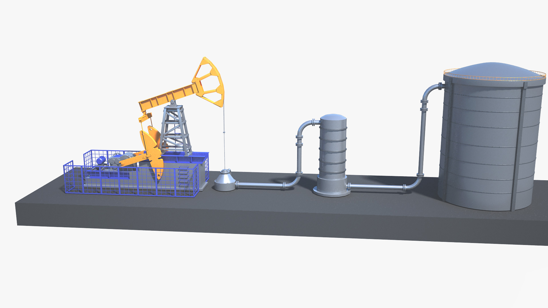 Oil Pump Jack 3D Model - TurboSquid 2008490