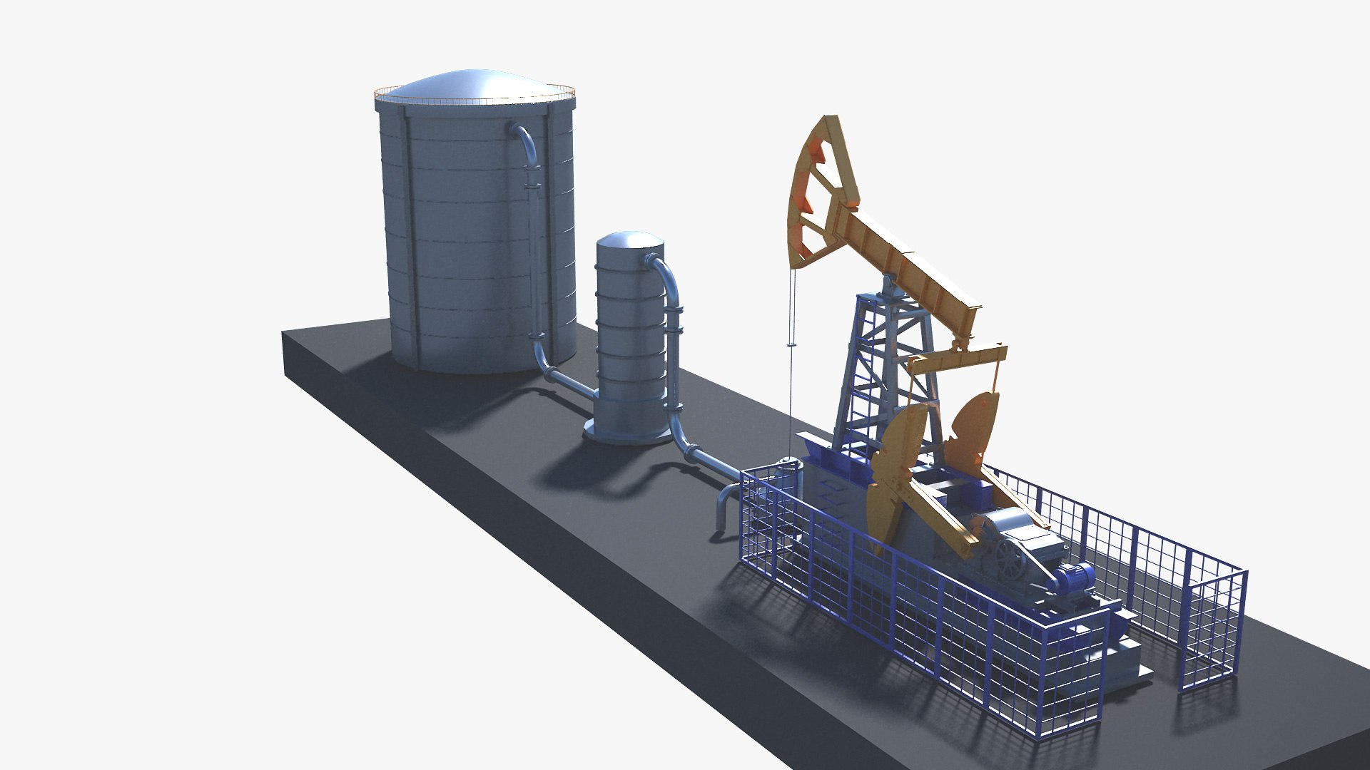 Oil Pump Jack 3D Model - TurboSquid 2008490