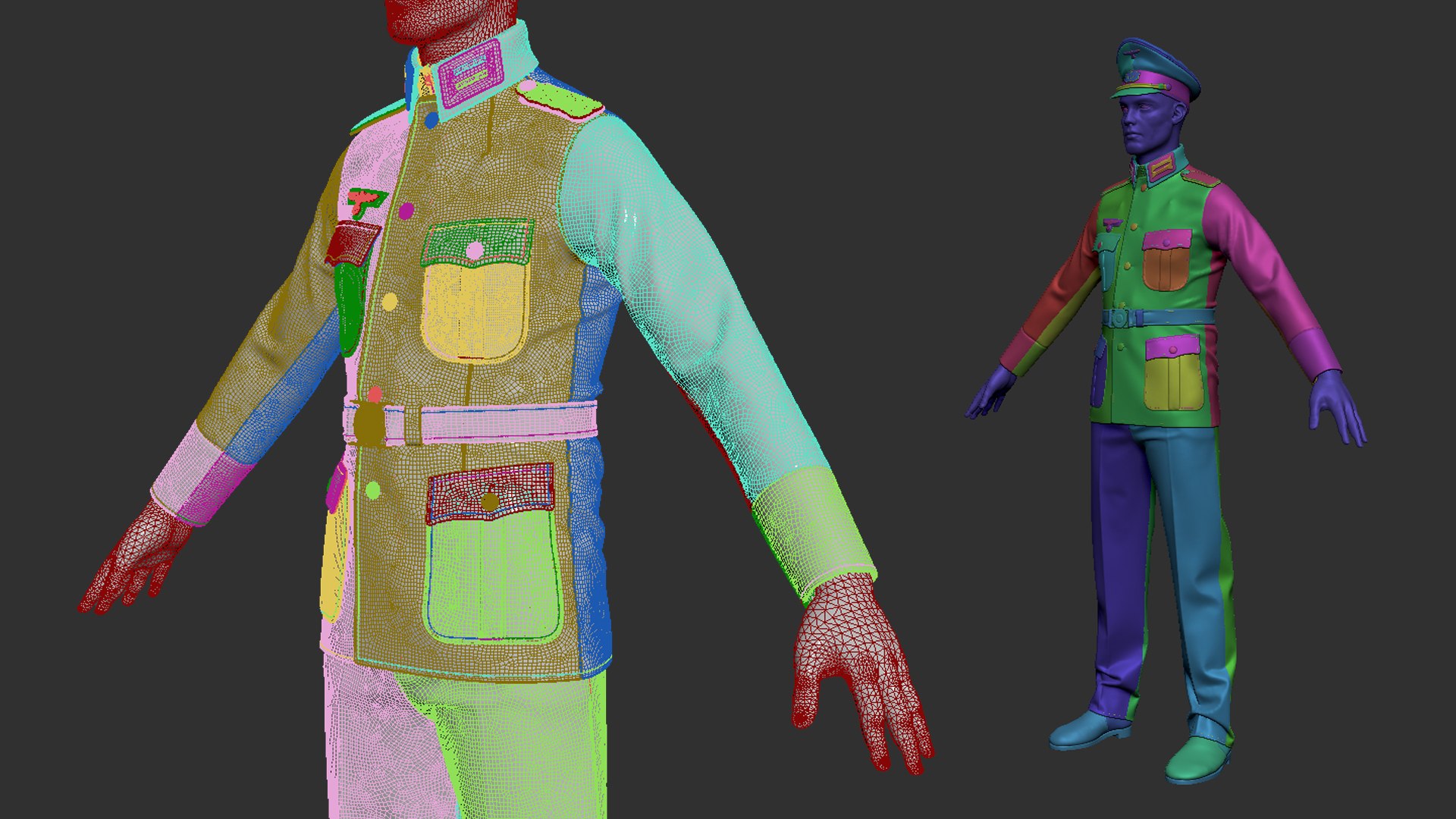 3D German Army Officer Major Model - TurboSquid 2386845