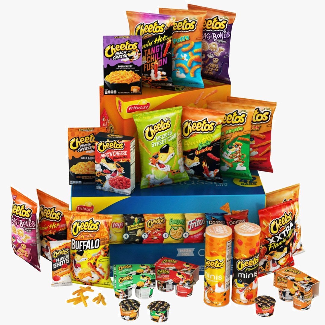3D Cheetos 27 In 1 Model - TurboSquid 2297784