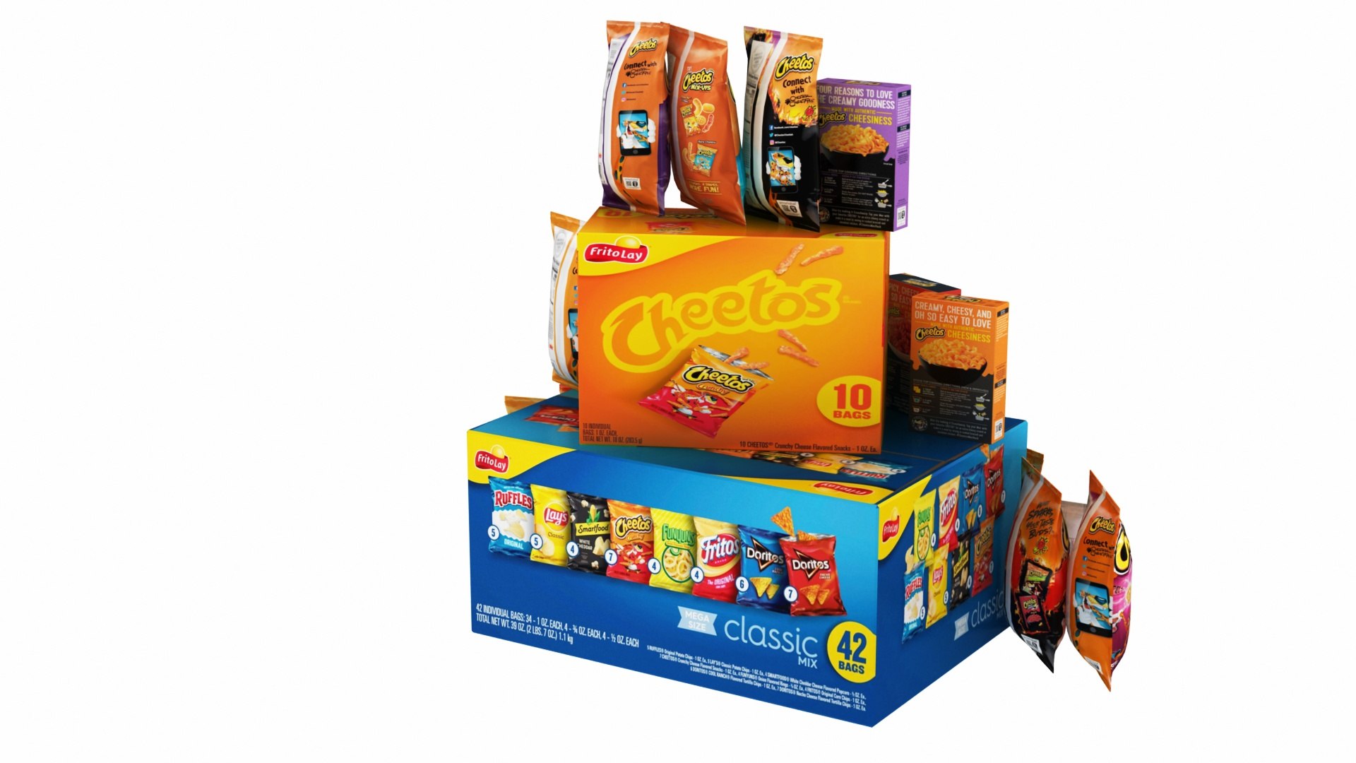 3D Cheetos 27 In 1 Model - TurboSquid 2297784