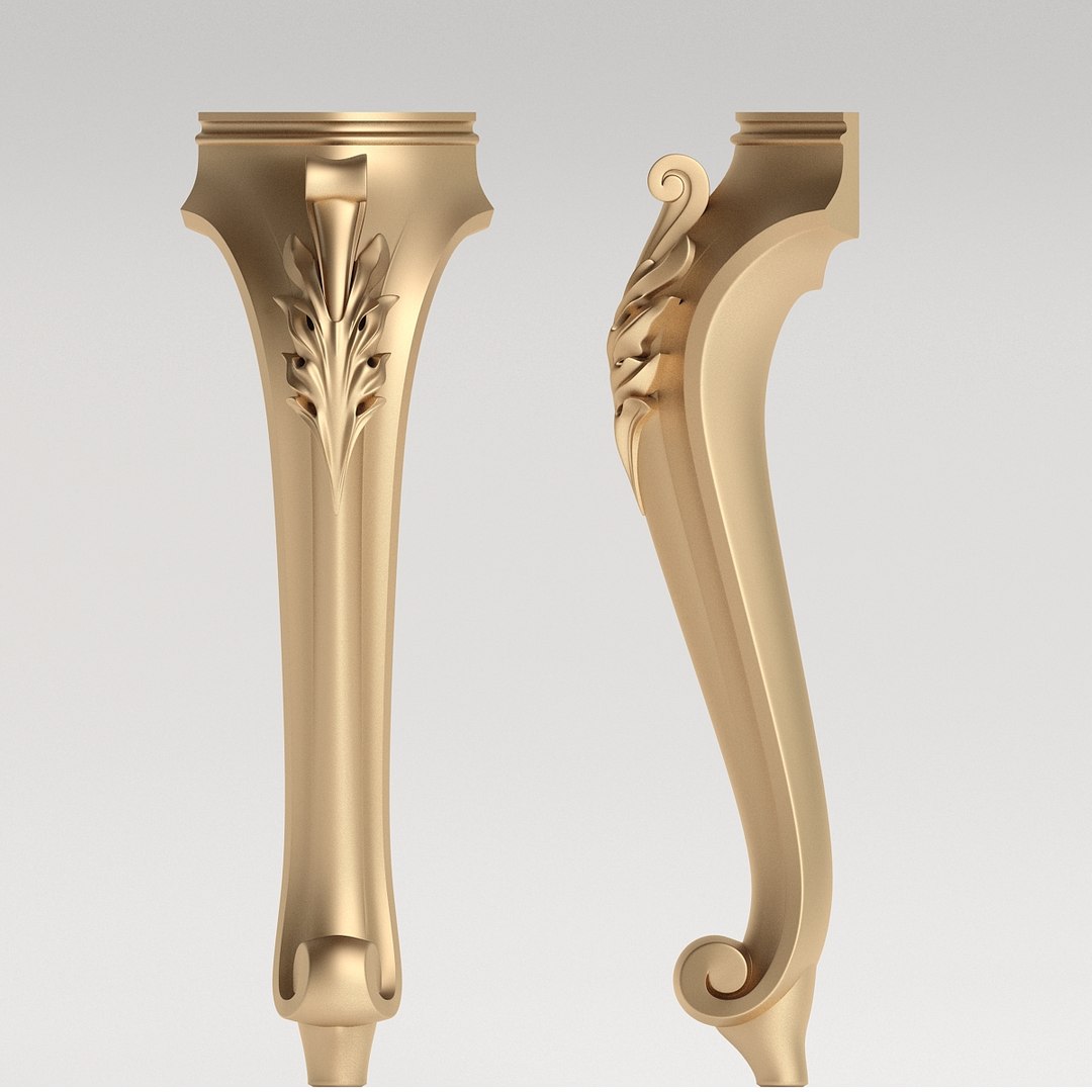 3d Table Legs Cnc Model