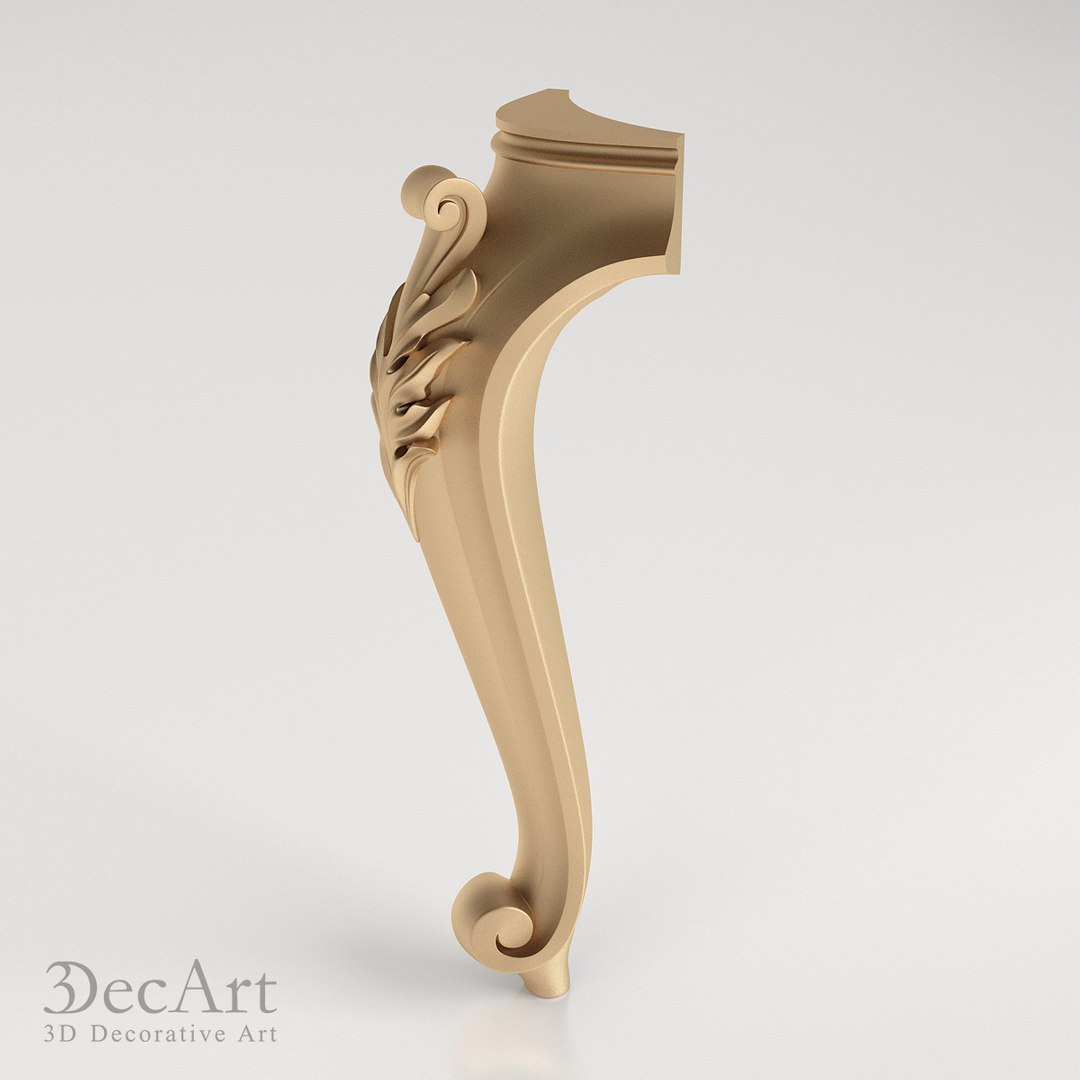 3d Table Legs Cnc Model