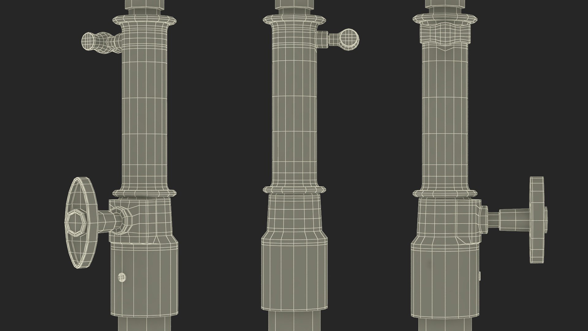 Vintage Studio Spotlight On Stand Light Is On 3D Model - TurboSquid 2212167