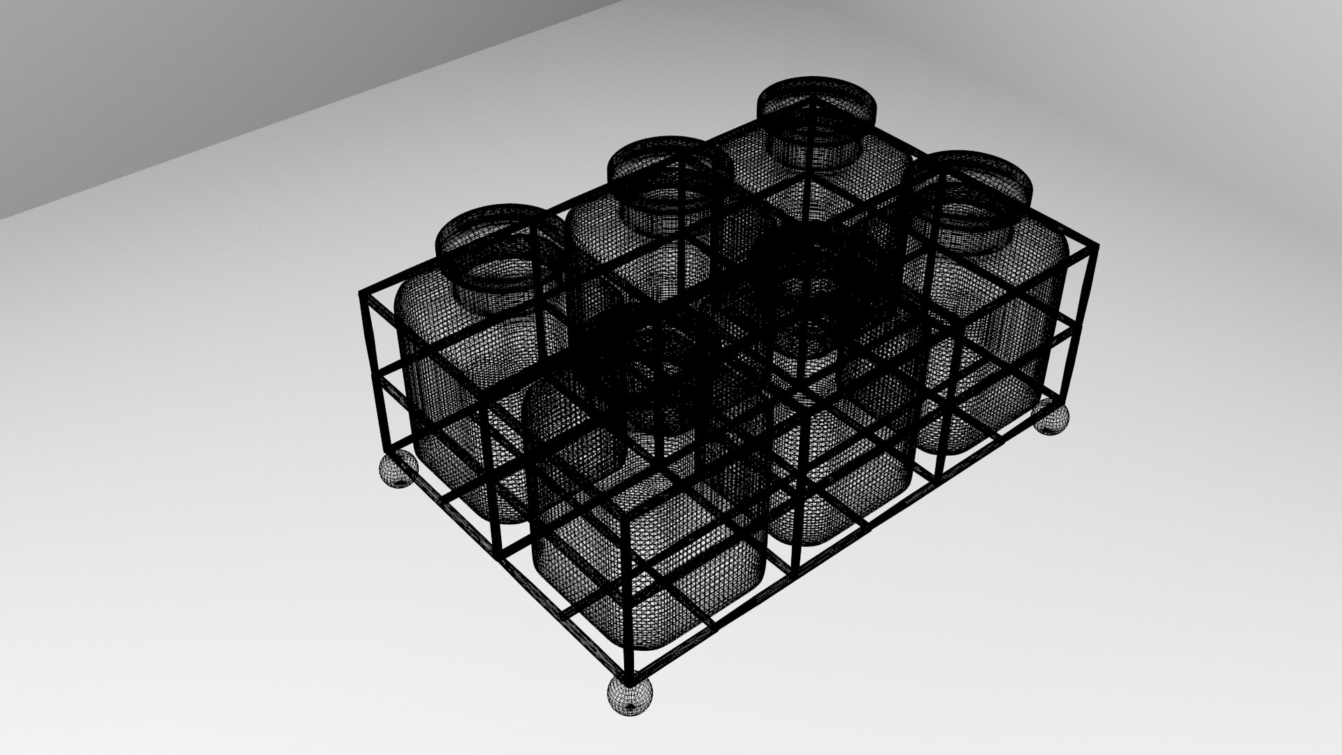 Square Food Canister Rack 3D - TurboSquid 1441756