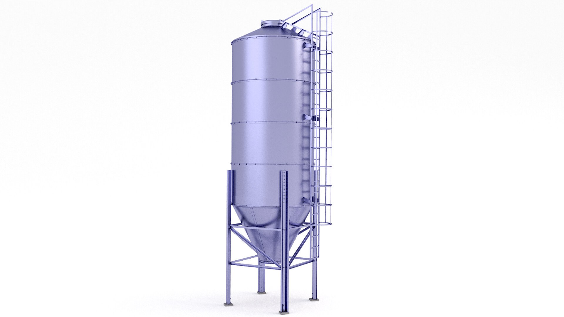 3D Model Powder Granulate Silos V17 - TurboSquid 2419037