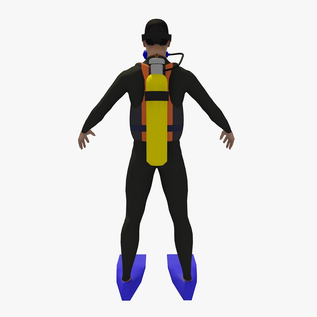 3D sea diver male - TurboSquid 1257997