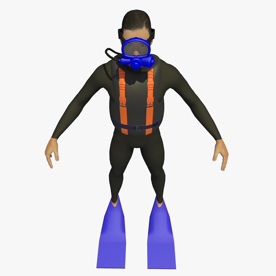 3D sea diver male - TurboSquid 1257997