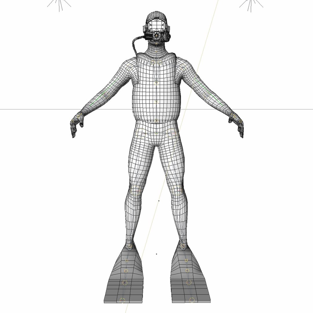 3D sea diver male - TurboSquid 1257997