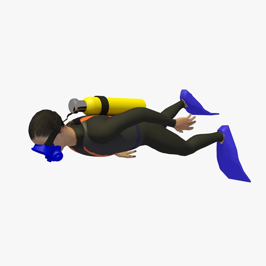 3D sea diver male - TurboSquid 1257997