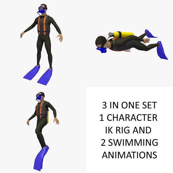 Diver 3D Models for Download | TurboSquid