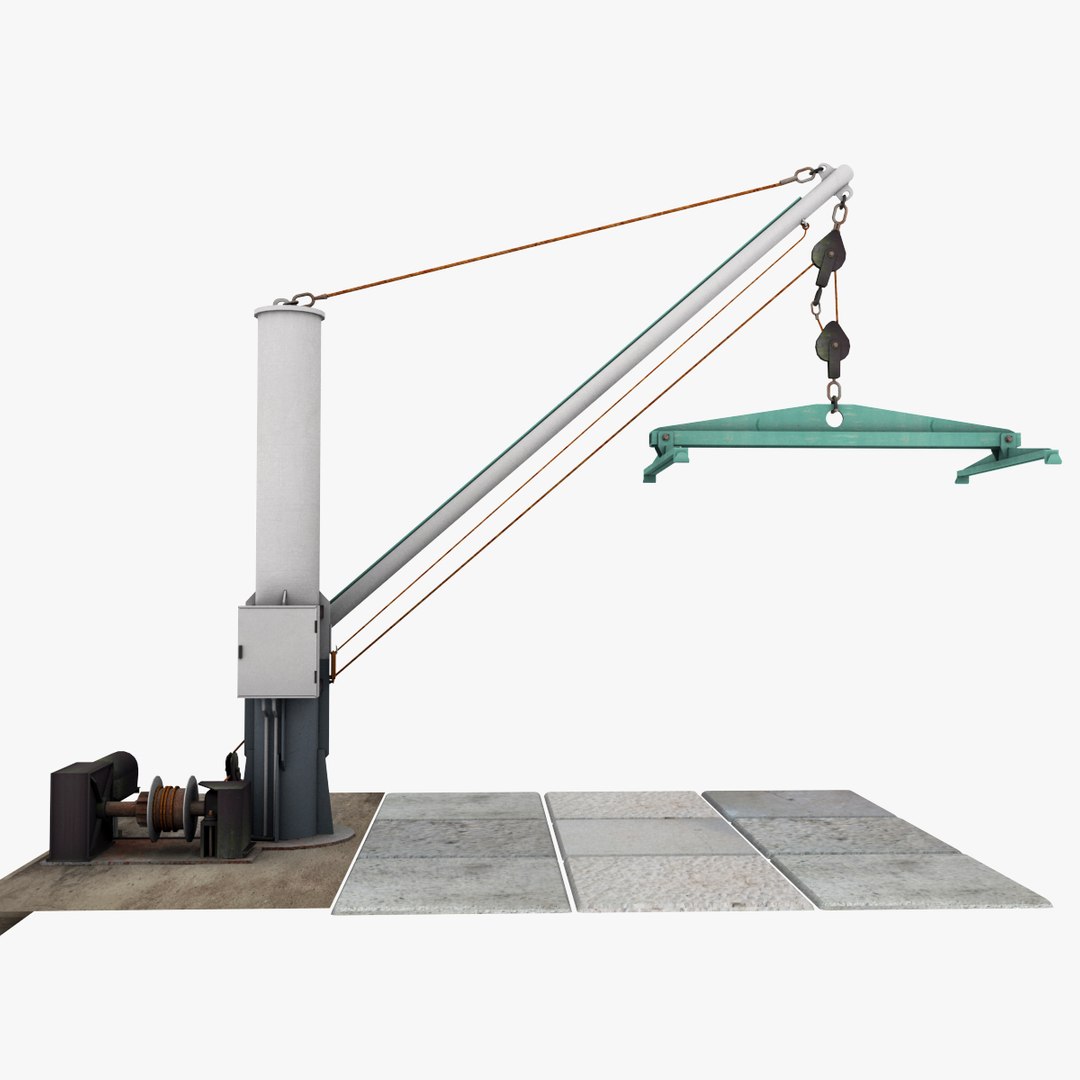 3d max boat lifting cranes