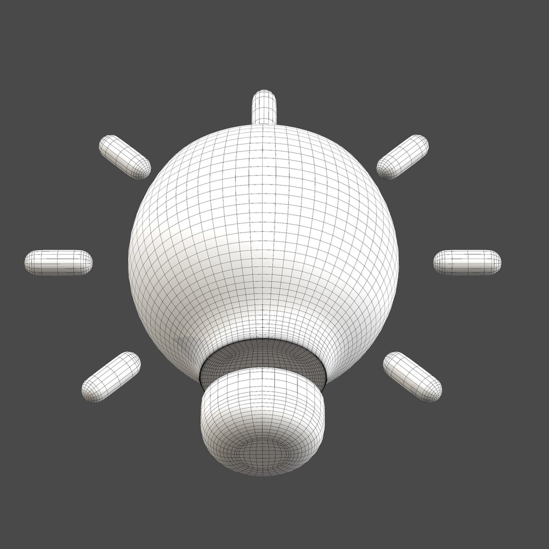 3D model Light bulb icon - TurboSquid 1884721