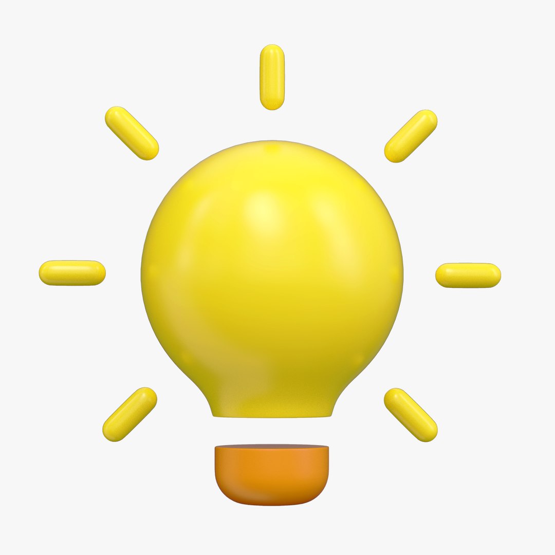 3D model Light bulb icon - TurboSquid 1884721