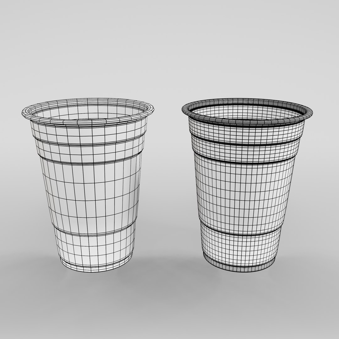 3D Red Plastic Cup Model - TurboSquid 2080579