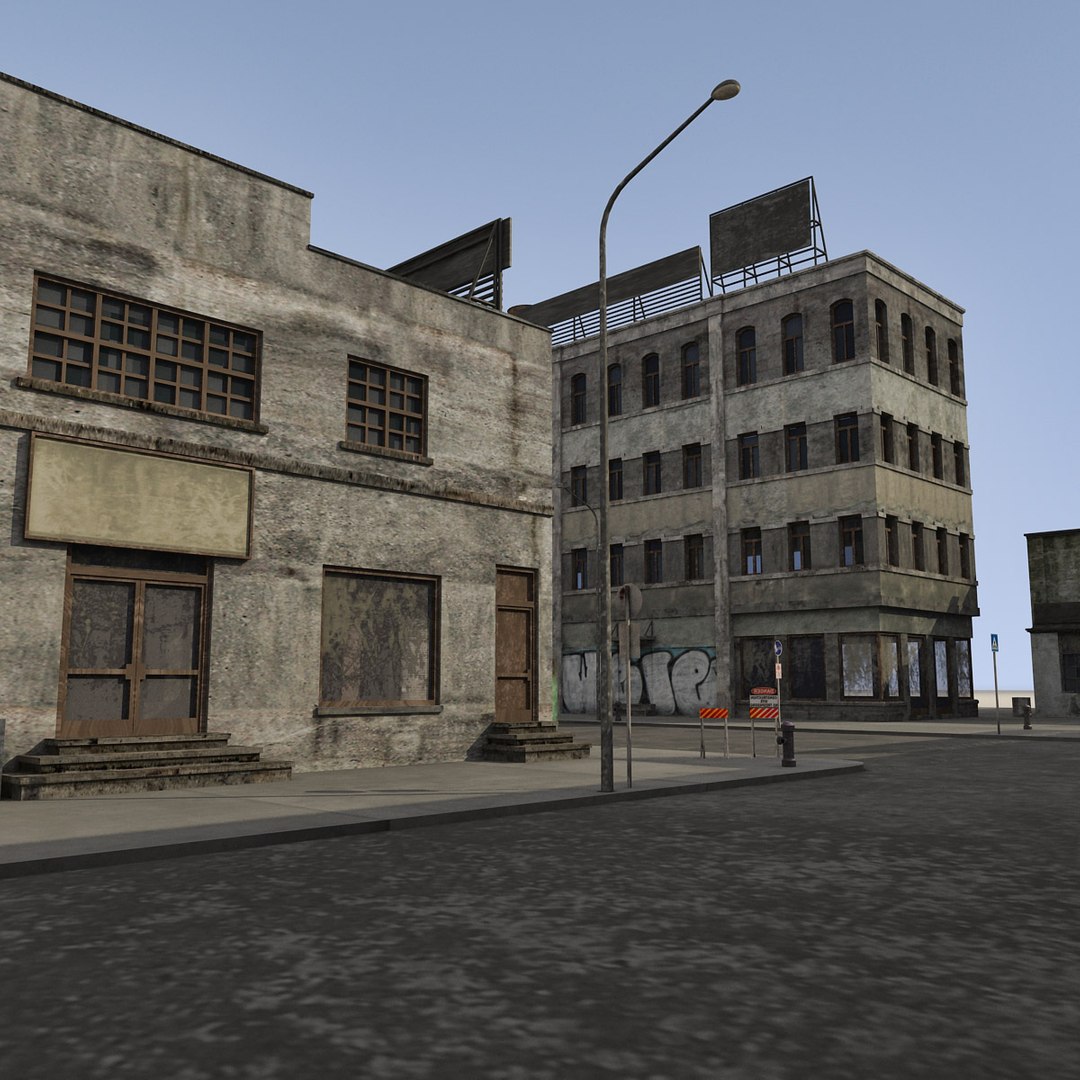 3d model street city bronx