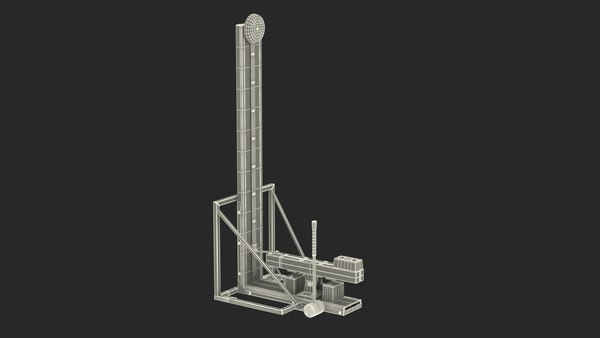 3D Vintage High Striker Machine with Hammer - TurboSquid 1737096