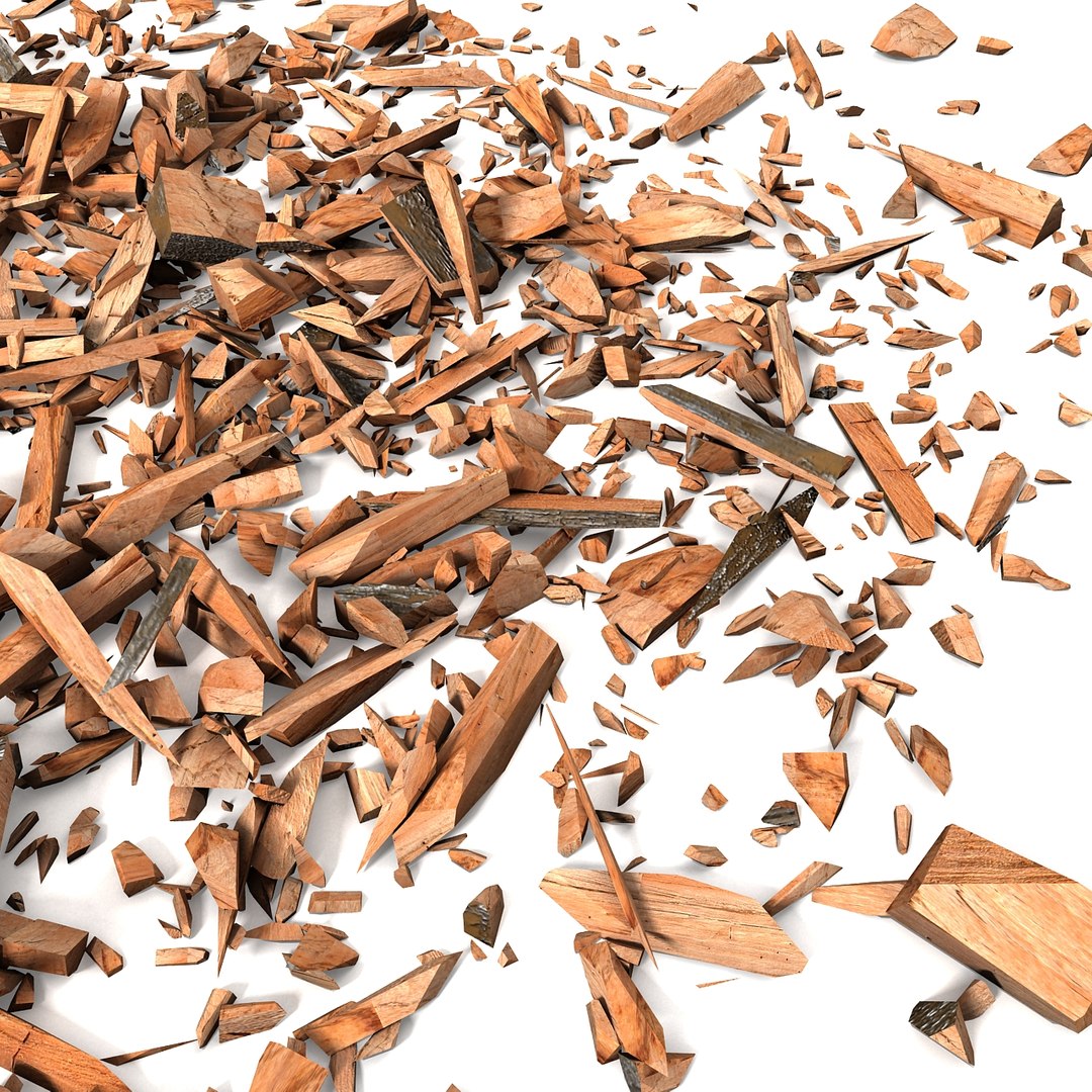 3d Wood Debris Model