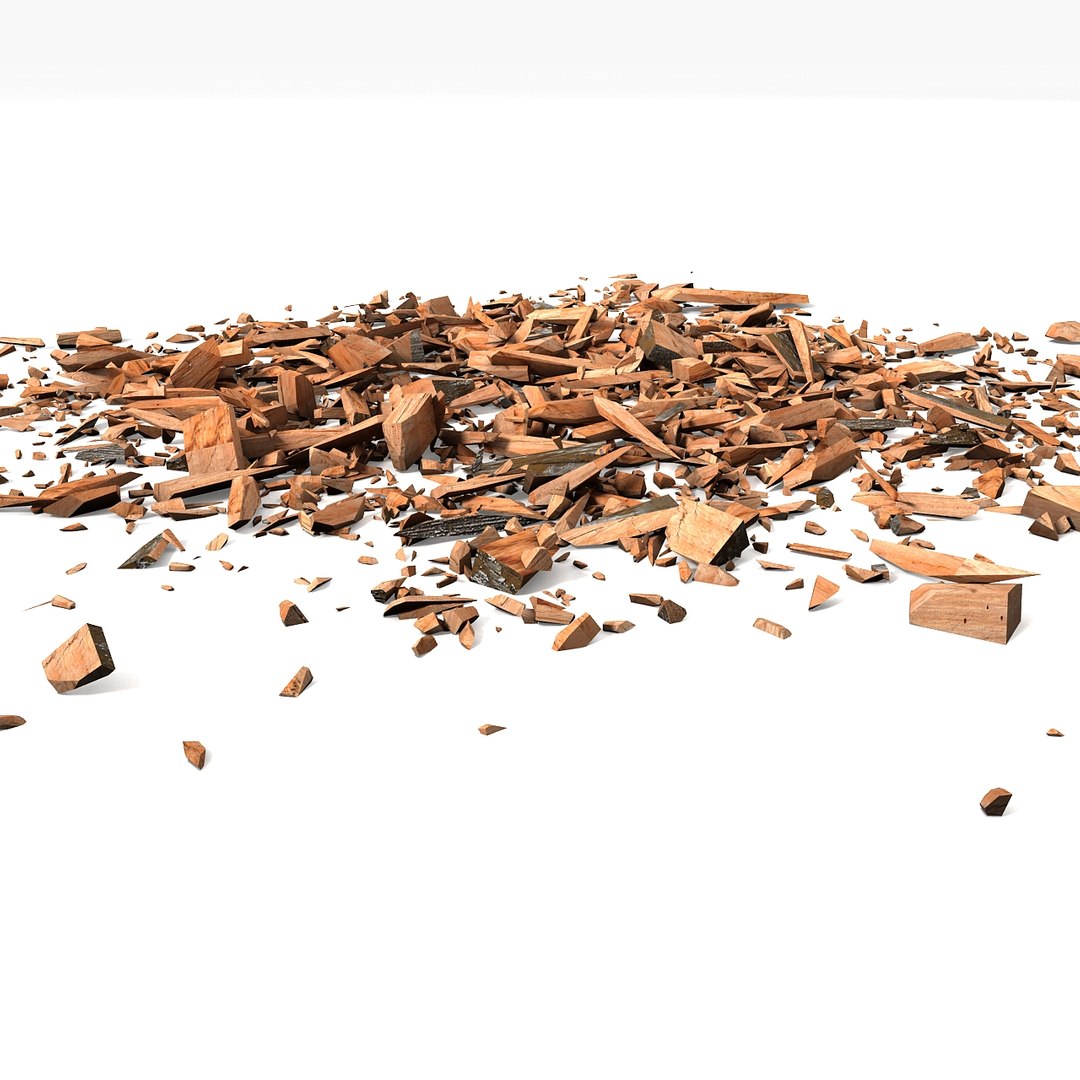 3d Wood Debris Model