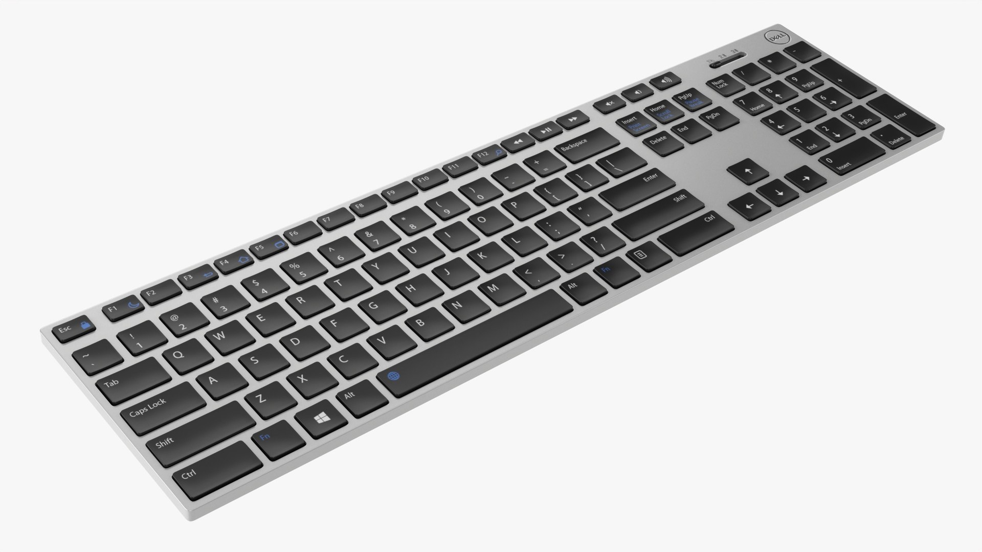 3D Dell KM717 Premier Wireless Keyboard model - TurboSquid 1733772