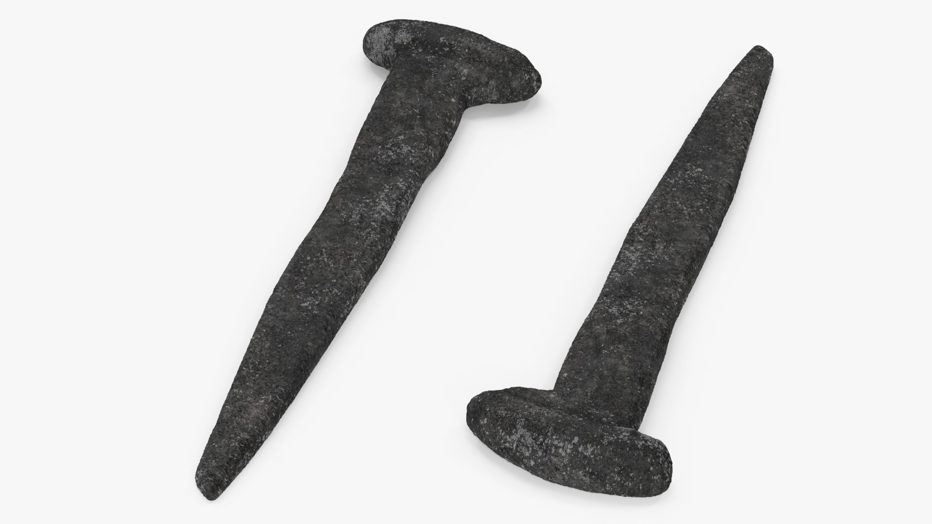 Rustic Hand Forged Nail 3D Model - TurboSquid 2213162