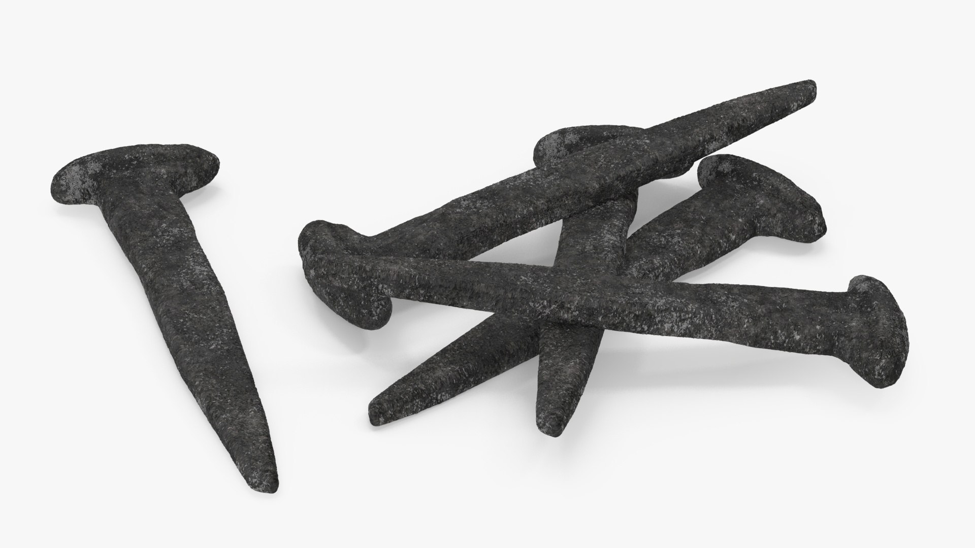 Rustic Hand Forged Nail 3D Model - TurboSquid 2213162