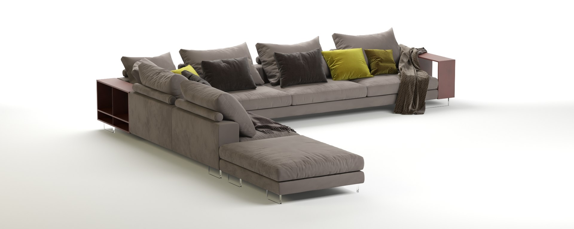 Flexform Lightpiece Modular Sofa Model - TurboSquid 1474874