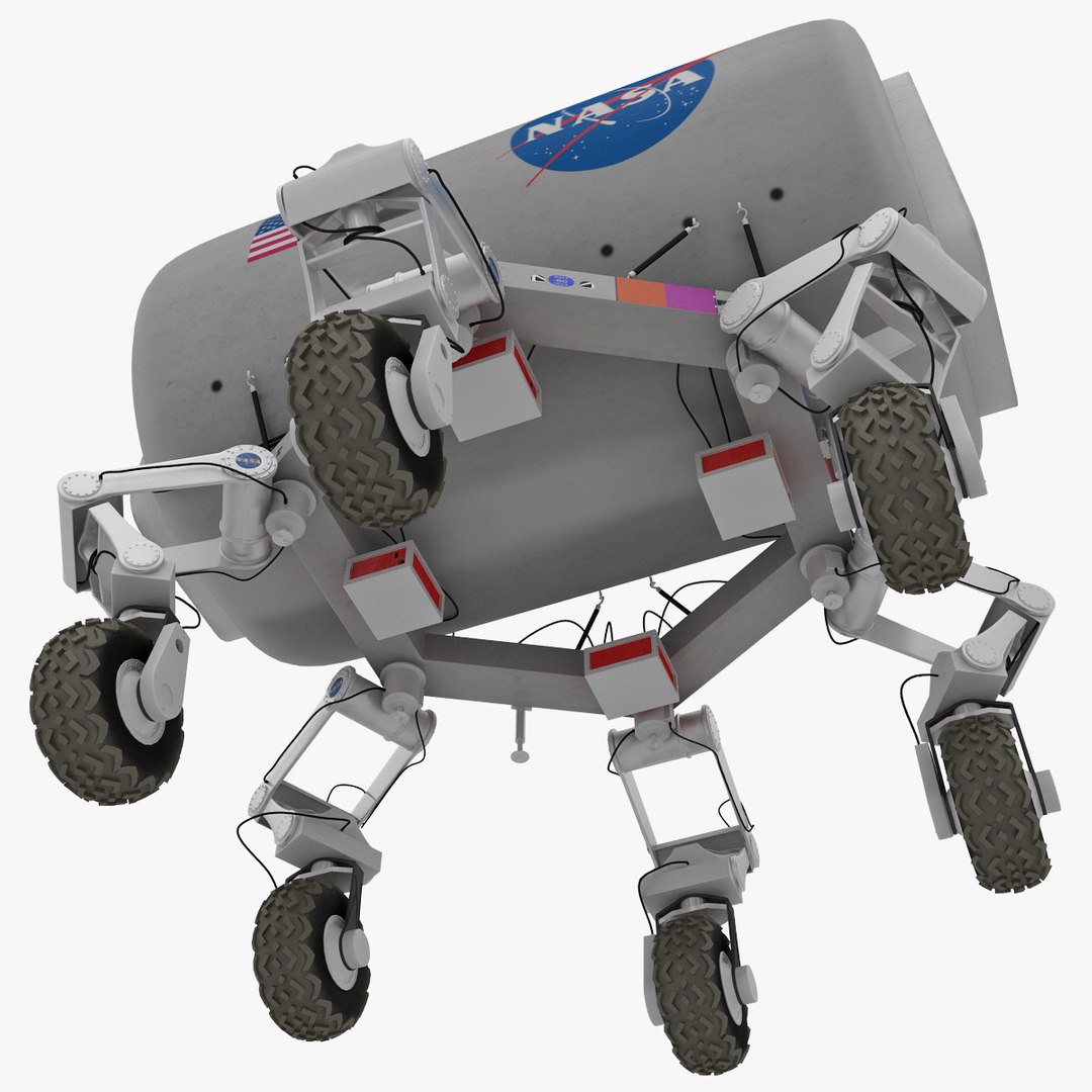 3d max nasa athlete robotic lunar rover