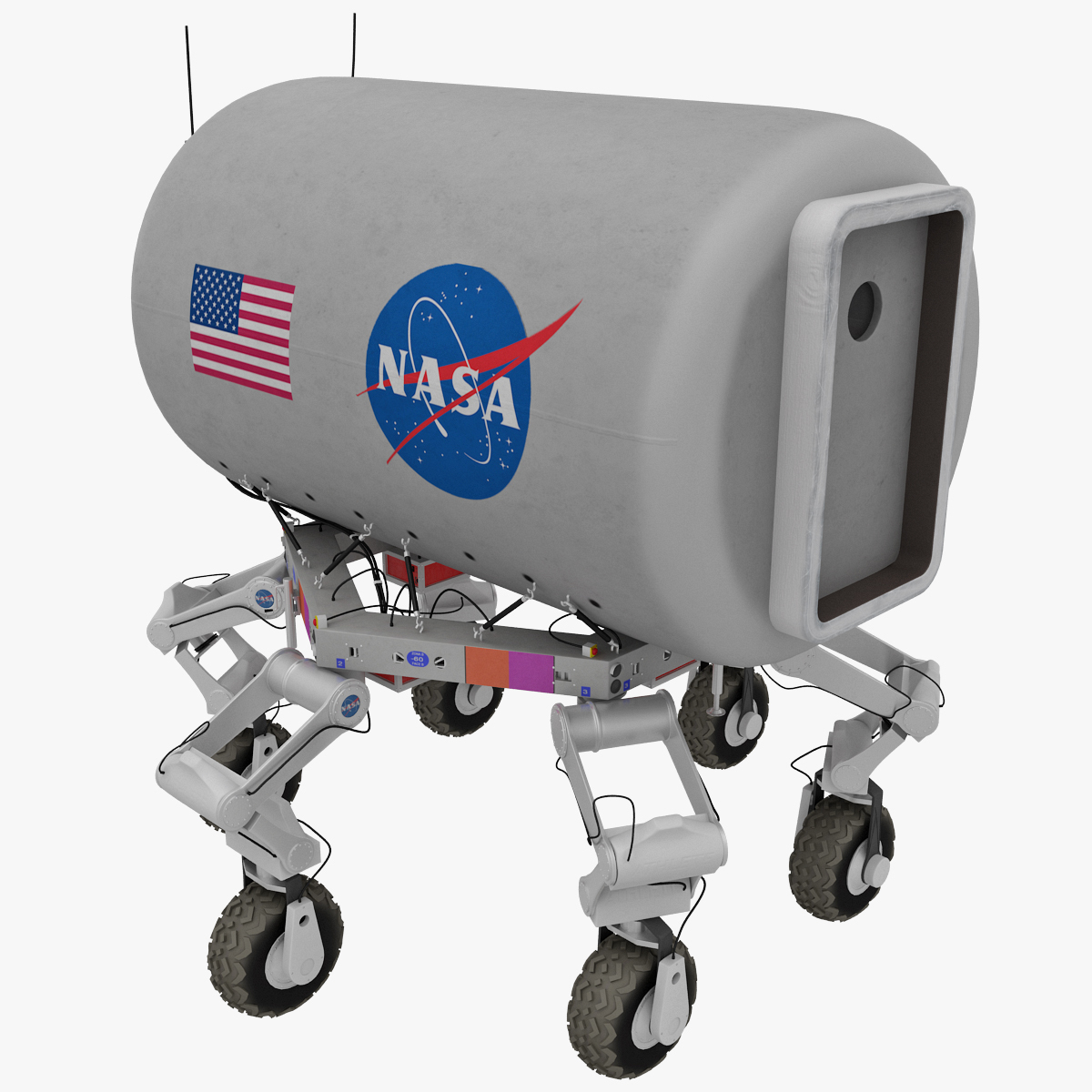 3d max nasa athlete robotic lunar rover